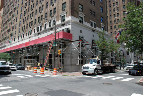 Superior Scaffold Services - 17th & Locust Overhead protection and ...