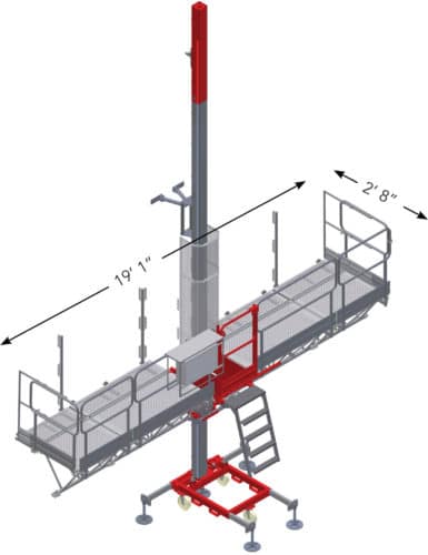 Mast climber rental, work platform, lift, elevator, 215 743-2200 ...